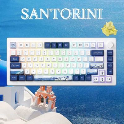 AKKO MOD 007B HE PC SANTORINI TRI-MODE RGB HOT-SWAPPABLE MECHANICAL ...