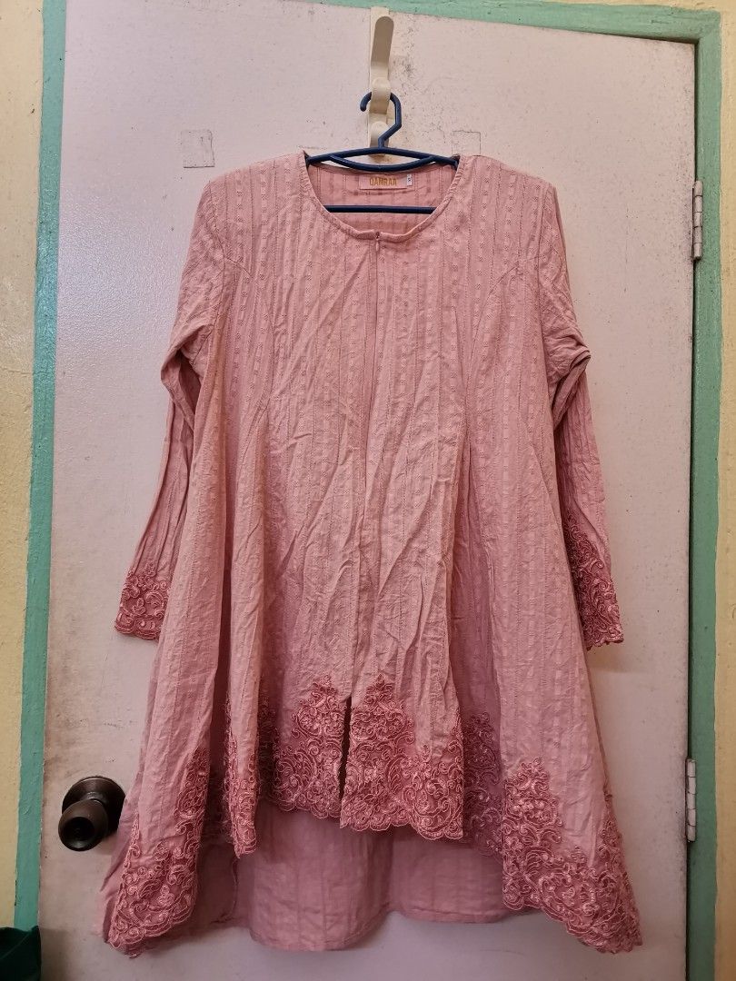 Baju kurung Lace by Qamraa, Women's Fashion, Muslimah Fashion, Baju ...