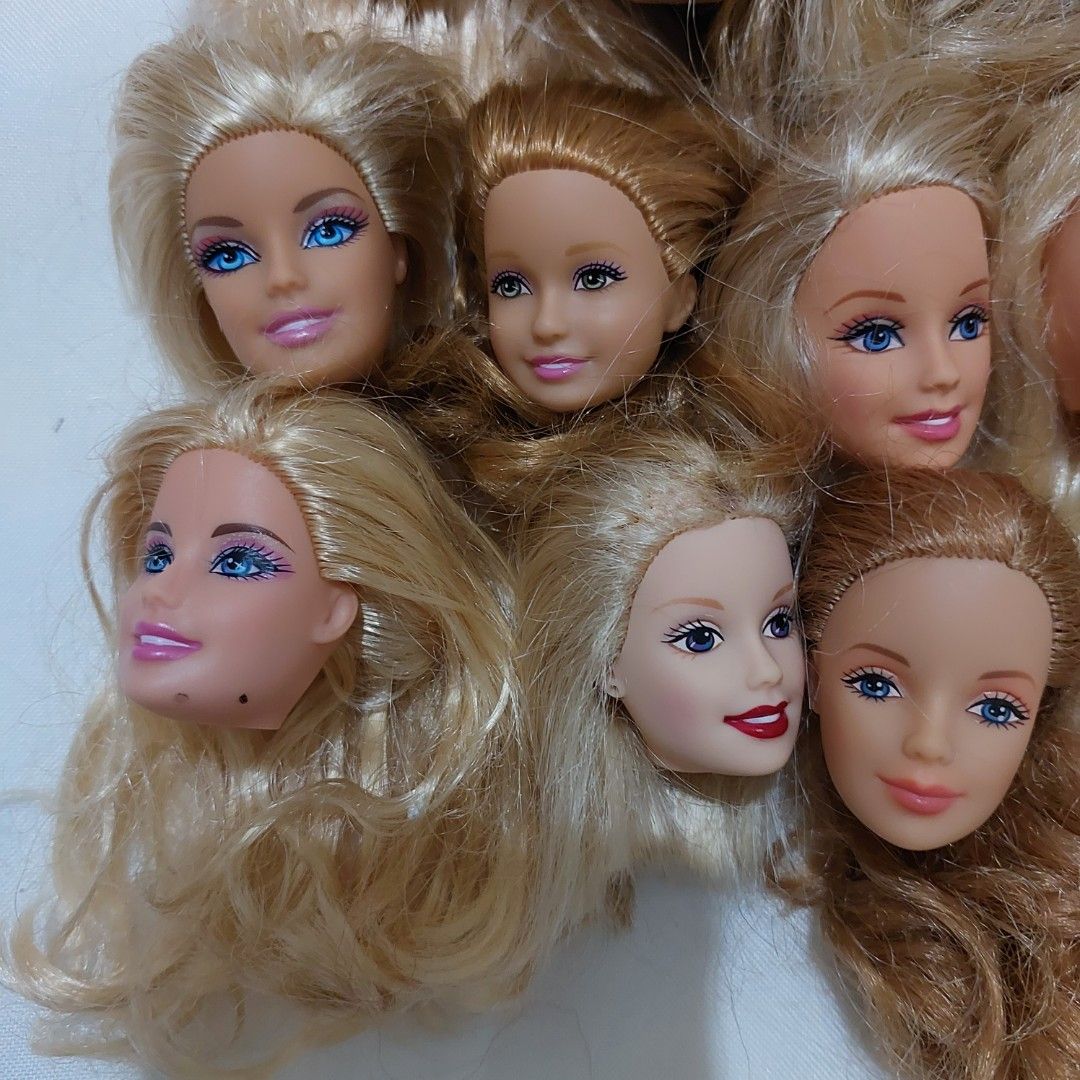 Barbie Heads For Repair, Hobbies & Toys, Toys & Games on Carousell