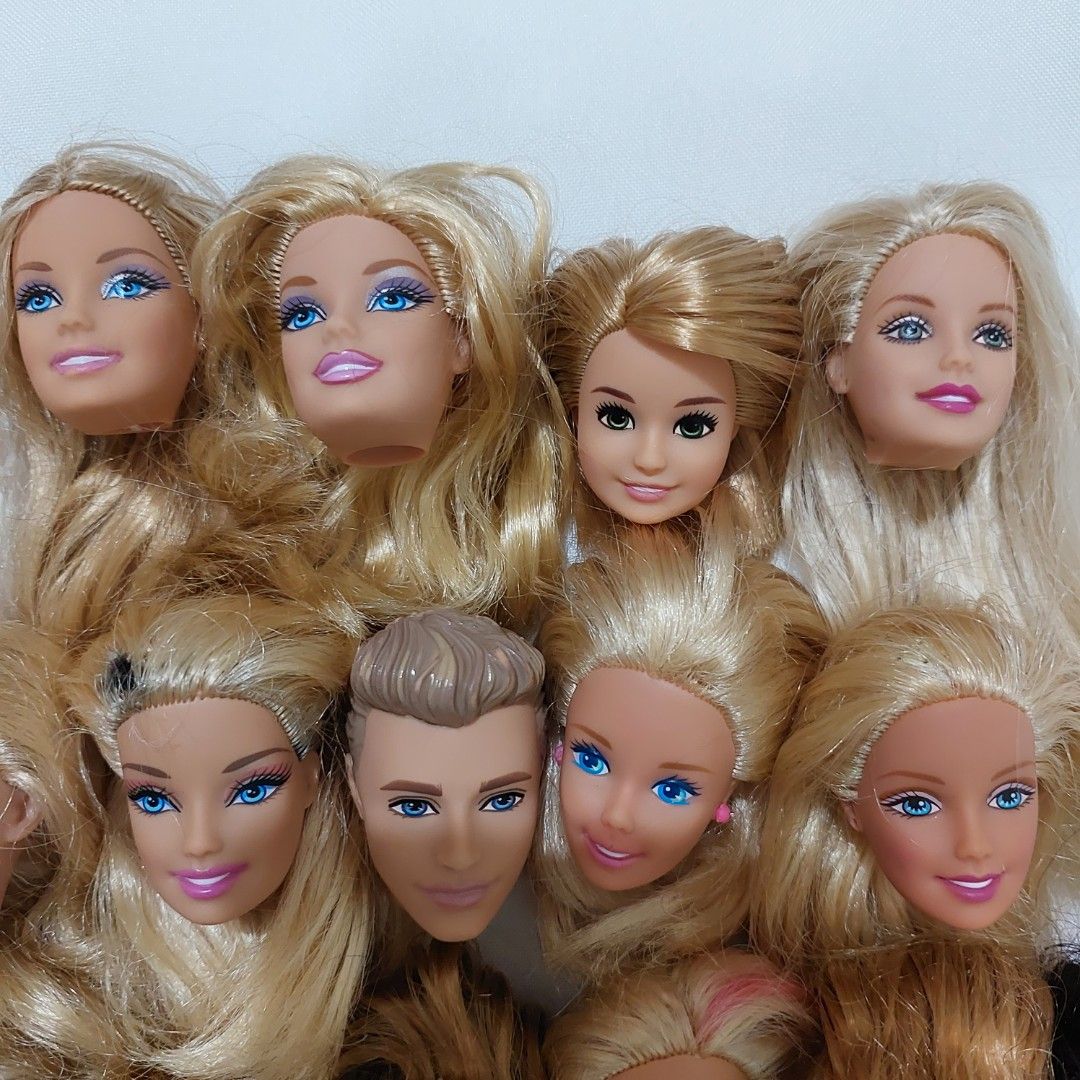 Barbie Heads For Repair, Hobbies & Toys, Toys & Games on Carousell