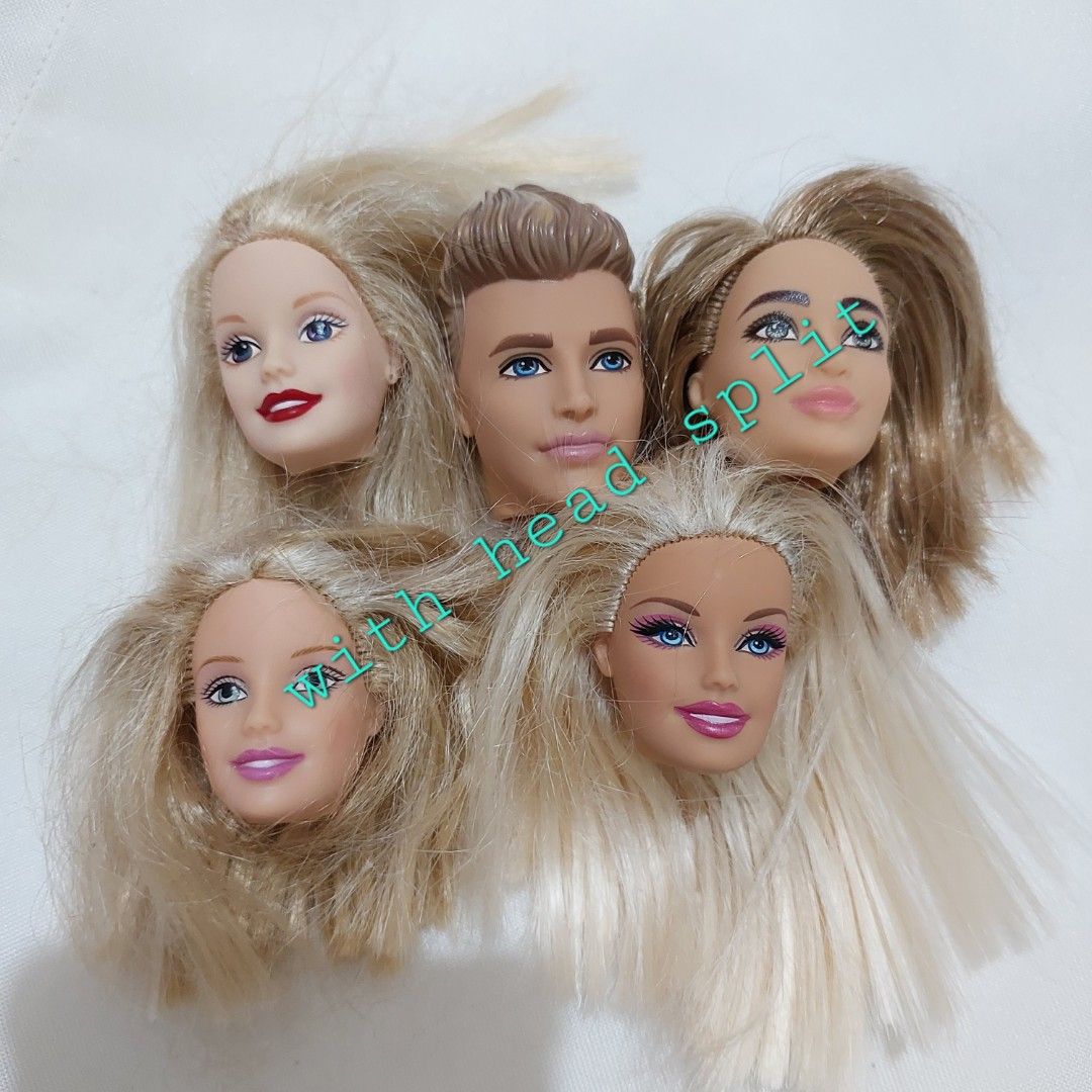 Barbie Heads For Repair, Hobbies & Toys, Toys & Games on Carousell