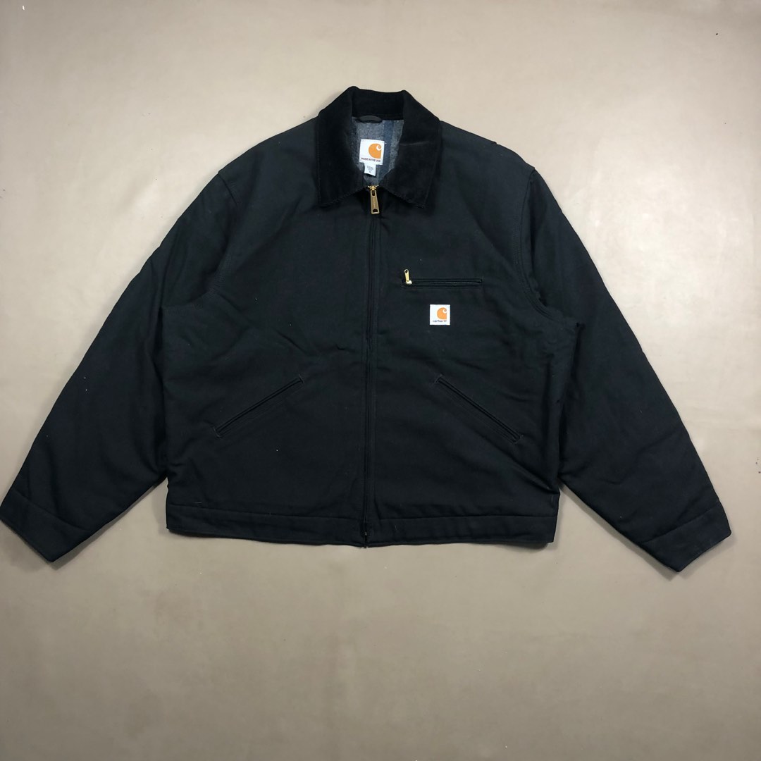 CARHARTT DETROIT JACKET - J001 BLK, Men's Fashion, Coats, Jackets and ...