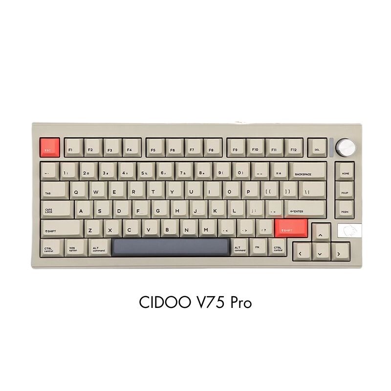 CIDOO V75 Pro Aluminium Tri-Mode RGB Hotswappable Keyboard (Supports ...