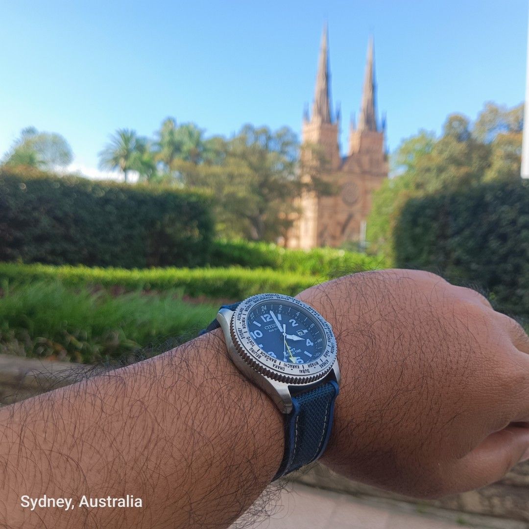 CITIZEN Promaster Land Blue GMT, Men's Fashion, Watches & Accessories ...