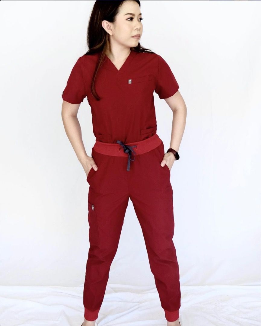 Doctors' PPE Manila - Flex Scrubs in Premium fabric (V-neck Top ...