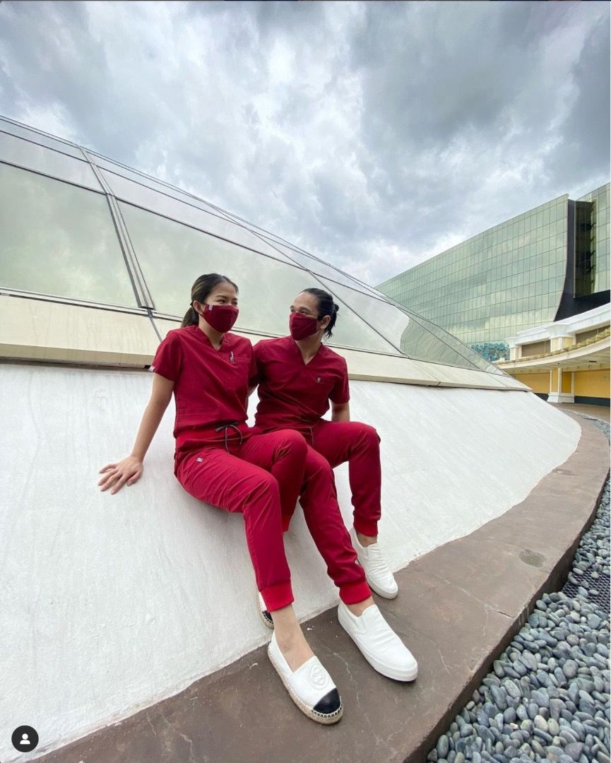 Doctors' PPE Manila - Flex Scrubs in Premium fabric (V-neck Top ...