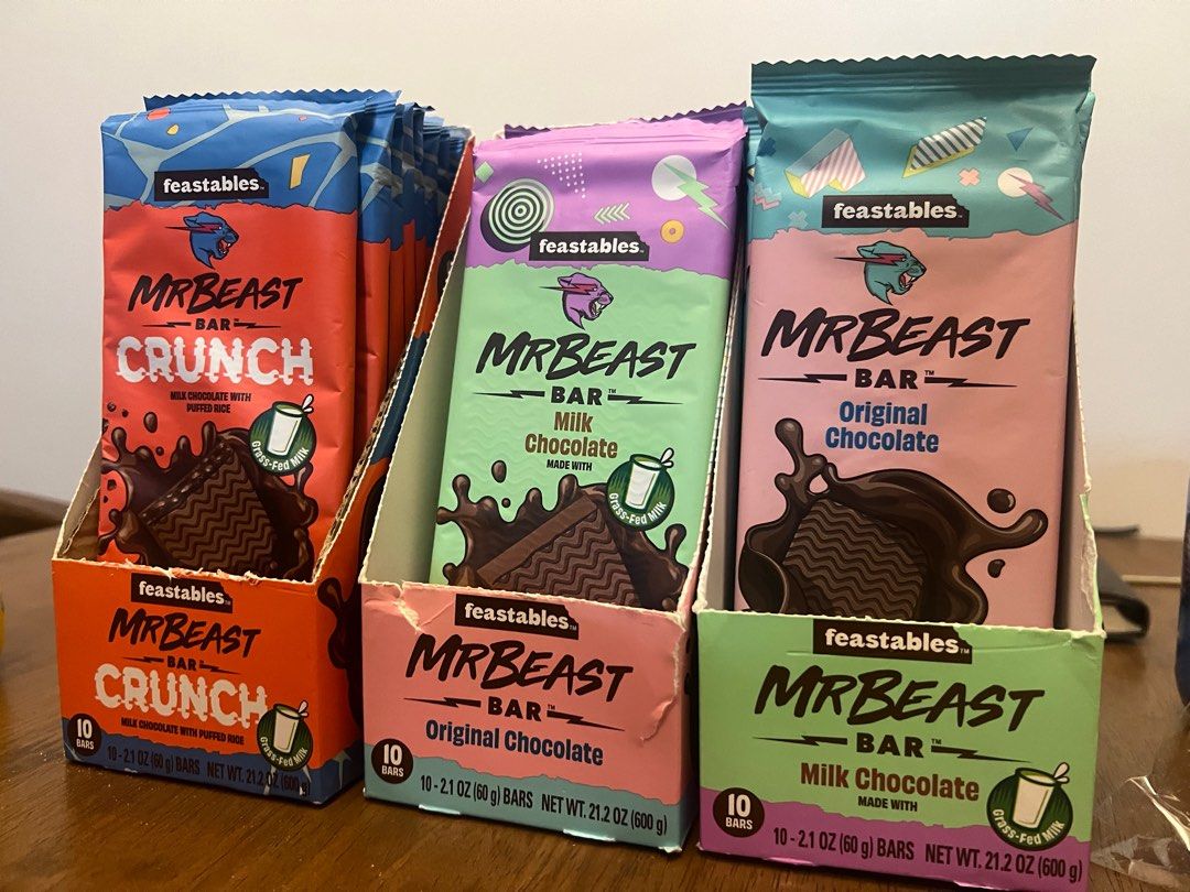 Feastables Chocolate Bar - Mr. Beast, Food & Drinks, Homemade Bakes on ...