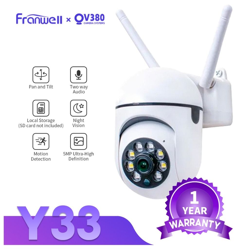 FLASH SALE: V380 Y33 Outdoor Cctv Camera PTZ Human Tracking HD Night ...