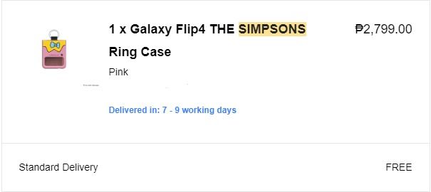 Galaxy Flip4 THE SIMPSONS Ring Case, Mobile Phones & Gadgets, Mobile ...