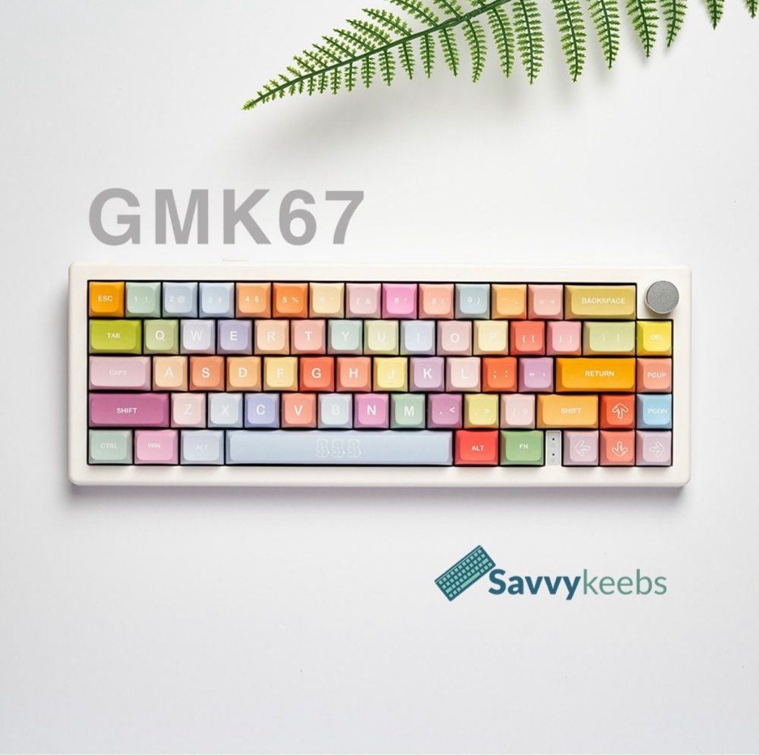 GMK67 fully built custom keyboard (with switches & keycaps), Computers ...