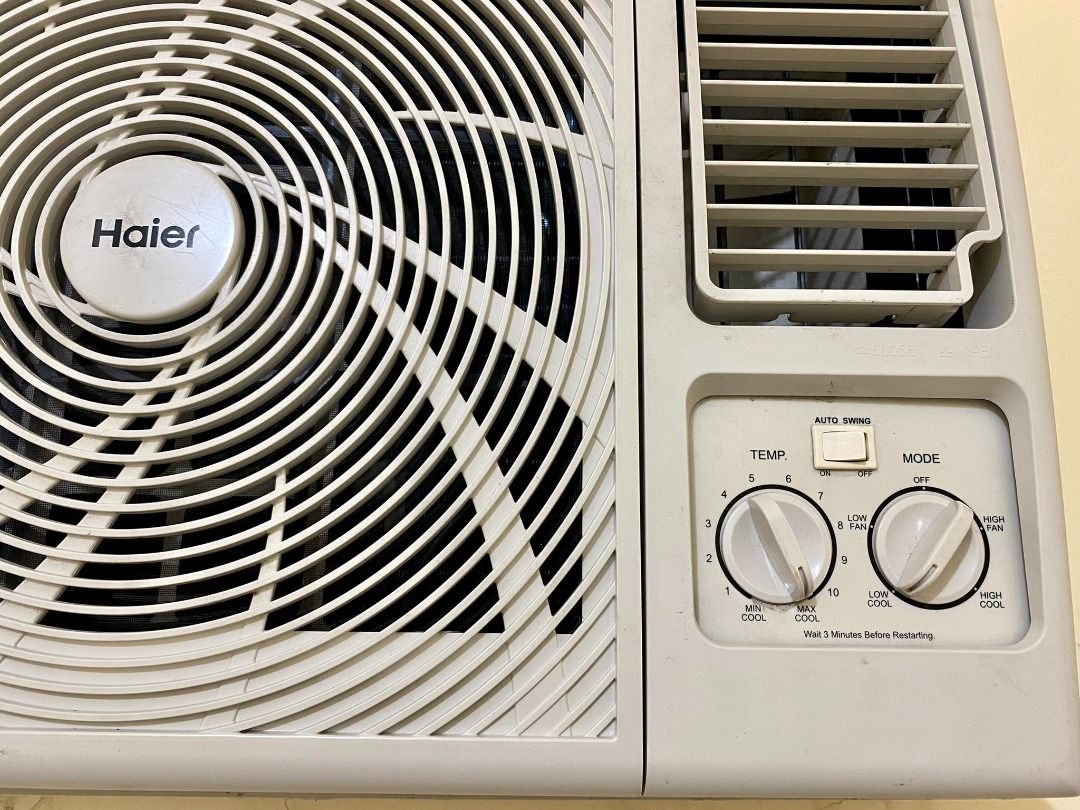 Haier Window Type Aircon .75HP, TV & Home Appliances, Air Conditioning ...