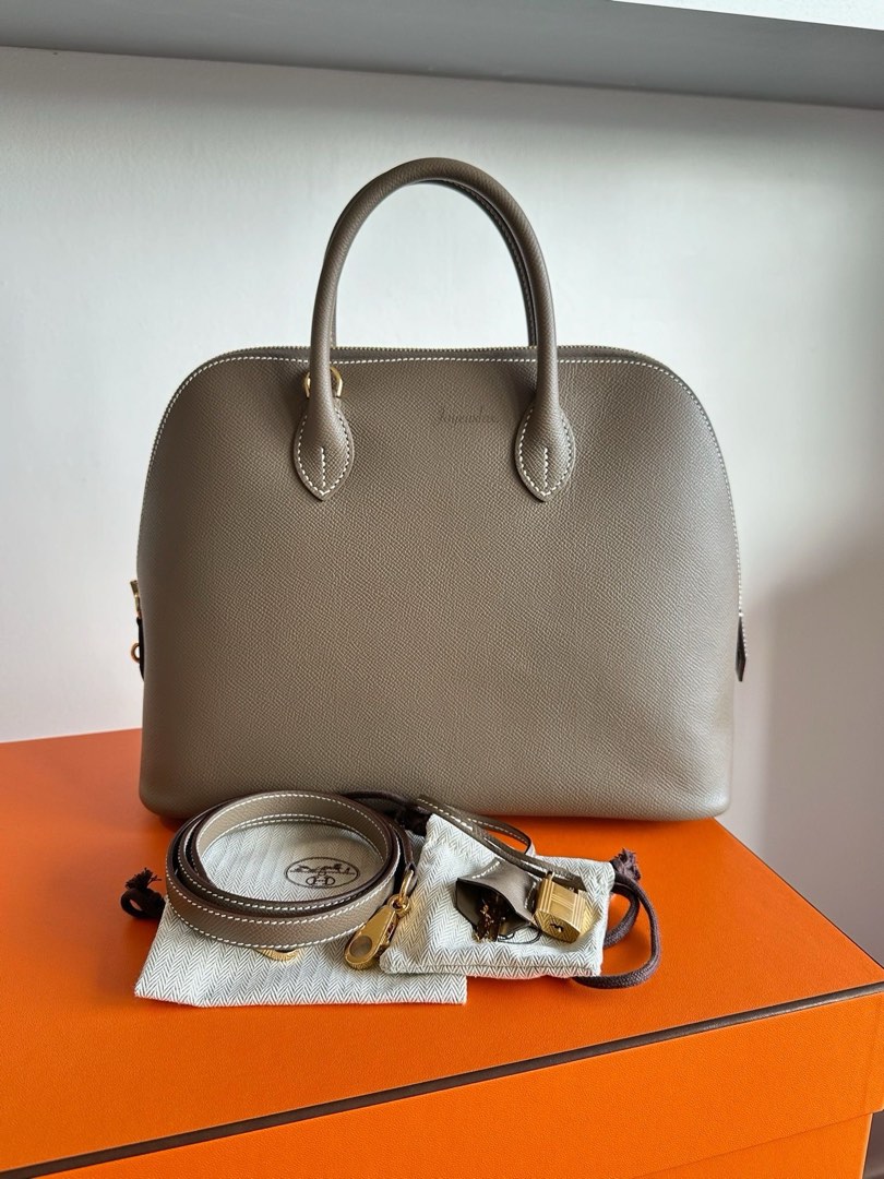 Hermes Bolide 1923 30 大象灰 Etoupe / GHW 全新 2024年單, 名牌, 手袋及銀包 - Carousell