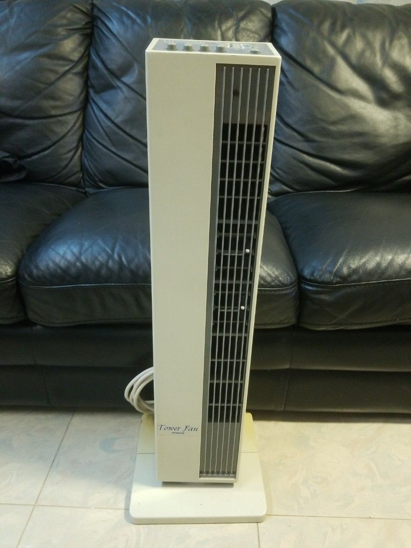 Hitachi Tower Fan Made in Japan, 家庭電器, 空氣清新機及抽濕機 - Carousell