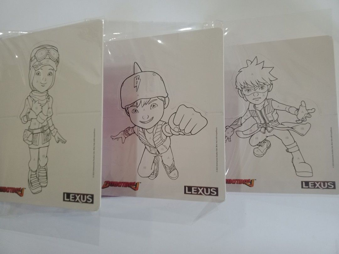 KAD AKTIVITI BOBOIBOY X MUNCHYS LEXUS, Hobbies & Toys, Collectibles ...