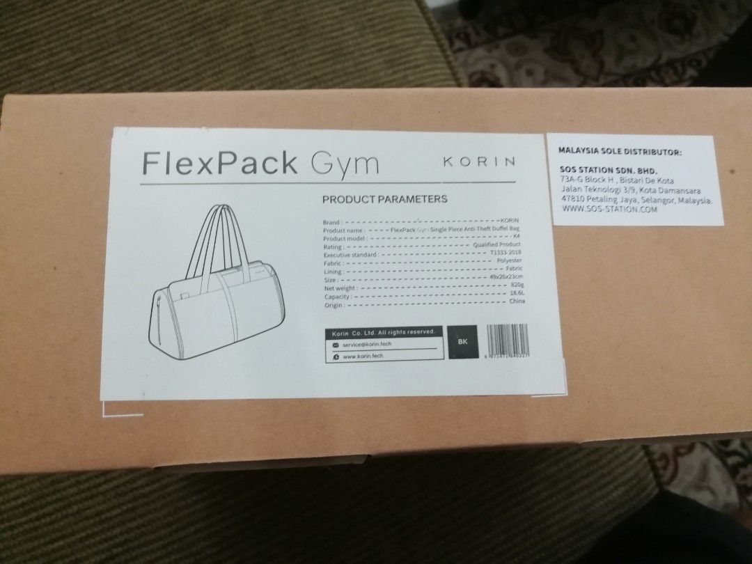 Korin FlexPack Gym Duffle bag. NEW, Luxury, Bags & Wallets on Carousell
