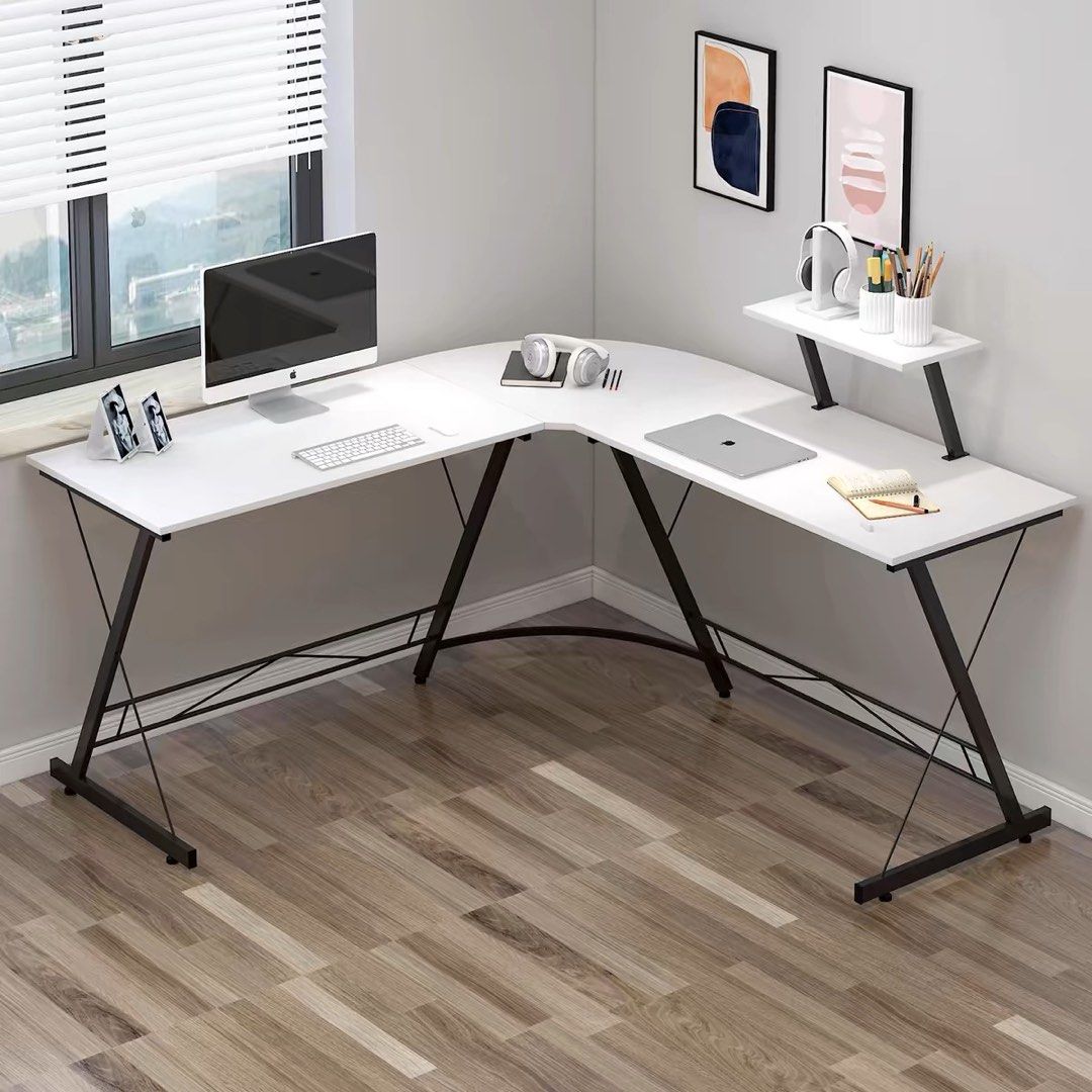 L shape Study Desk, Furniture & Home Living, Furniture, Tables & Sets ...