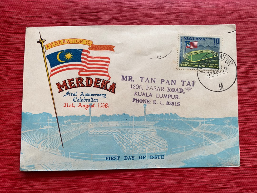 Malaya MERDEKA 1958 FDC, Hobbies & Toys, Collectibles & Memorabilia ...