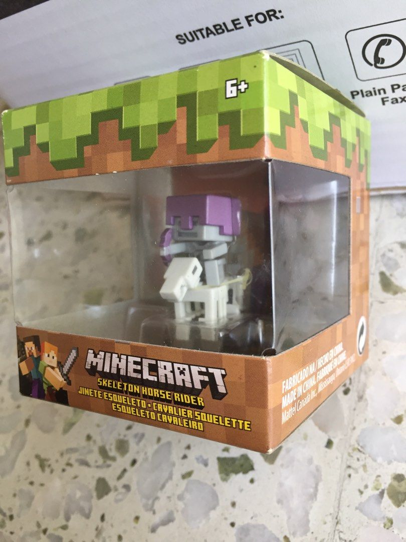 Minecraft Skeleton Horse Rider Figure in Game Box Pop Culture Fantasy ...