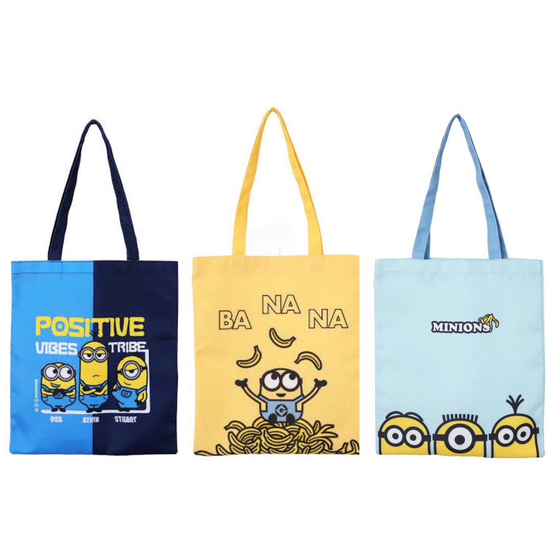 Minions Tote Shopping Bag by Miniso, Women's Fashion, Bags & Wallets ...