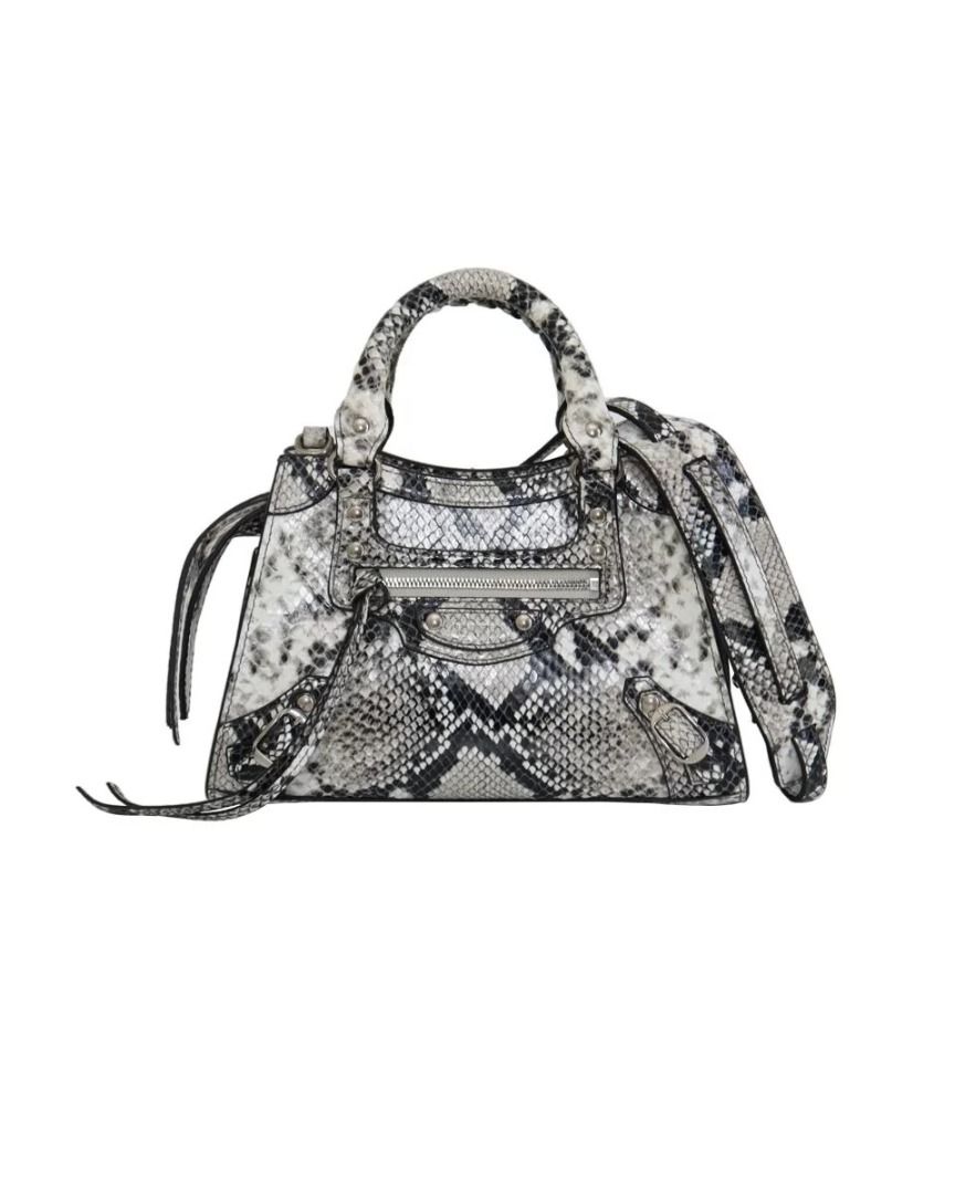 NEW - Balenciaga Neo Classic Mini Bag Python Print Leather, Barang ...