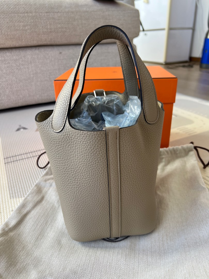 New Hermes Picotin 18 - 8Q Beige Marfa, Luxury, Bags & Wallets on Carousell