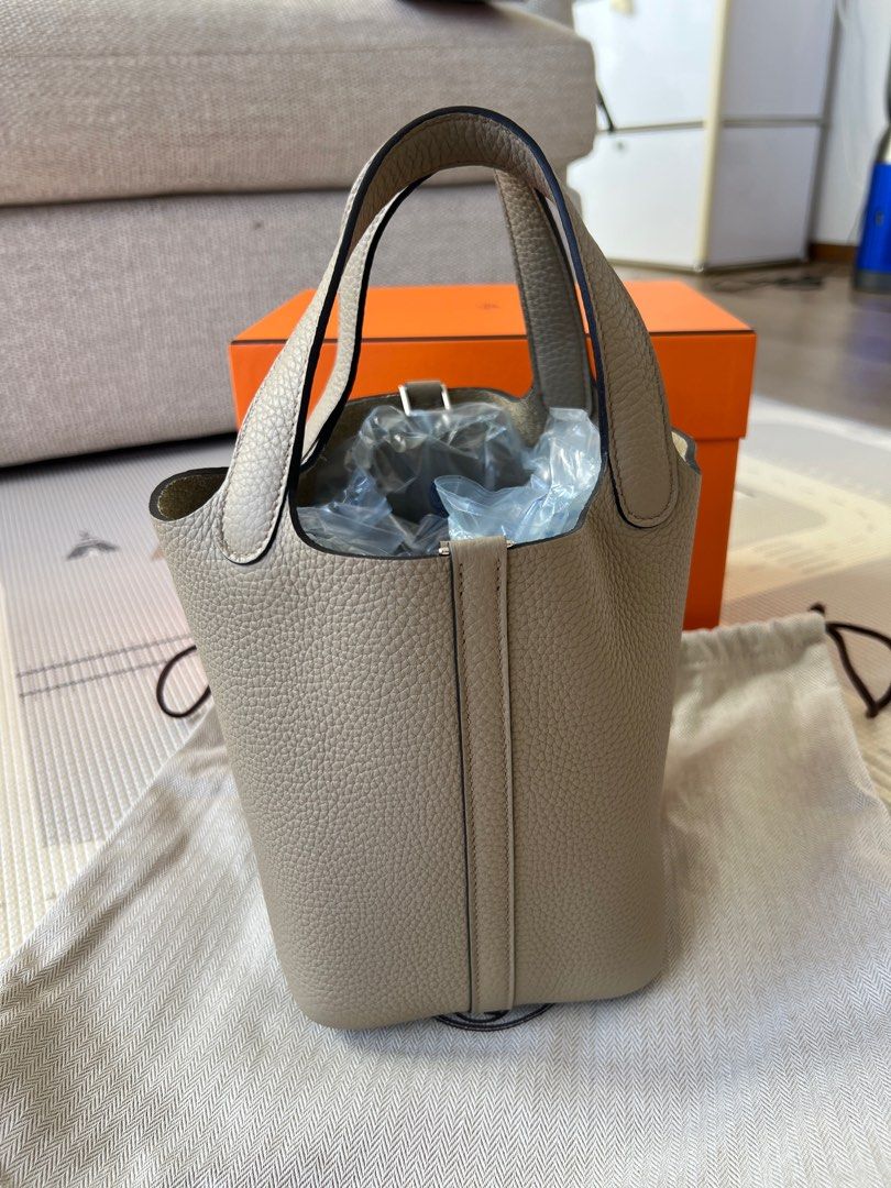 New Hermes Picotin 18 - 8Q Beige Marfa, Luxury, Bags & Wallets on Carousell