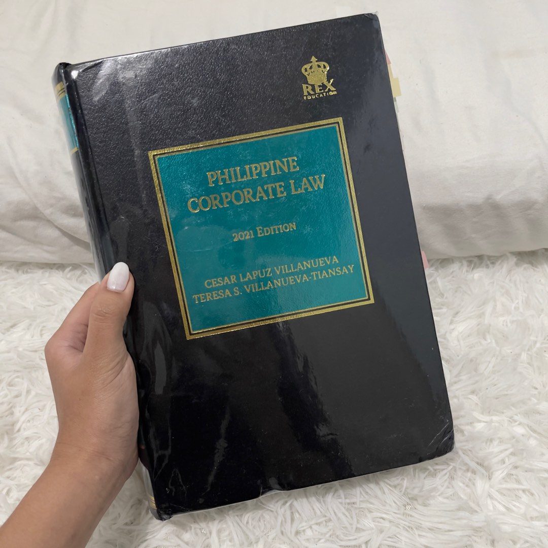 PHILIPPINE CORPORATE LAW | VILLANUEVA | 2021, Hobbies & Toys, Books ...