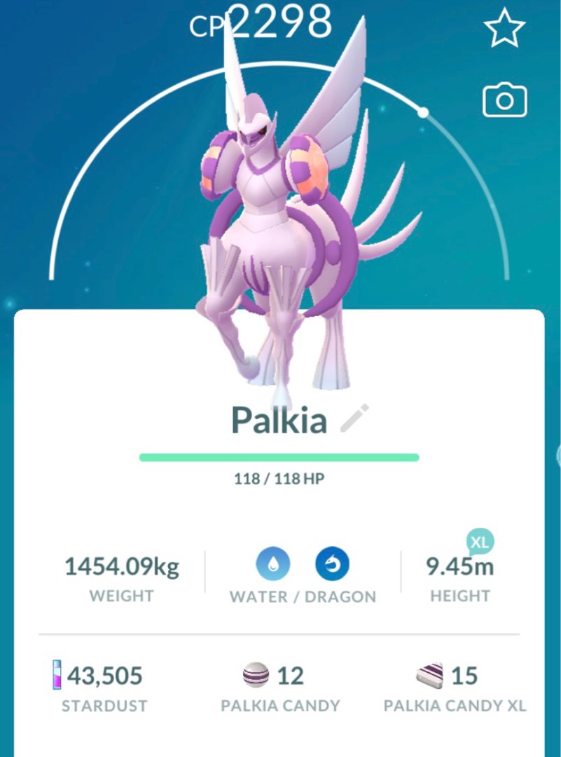 Pokemon Go - Palkia Origin Forme (Legendary Pokemon), Video Gaming ...