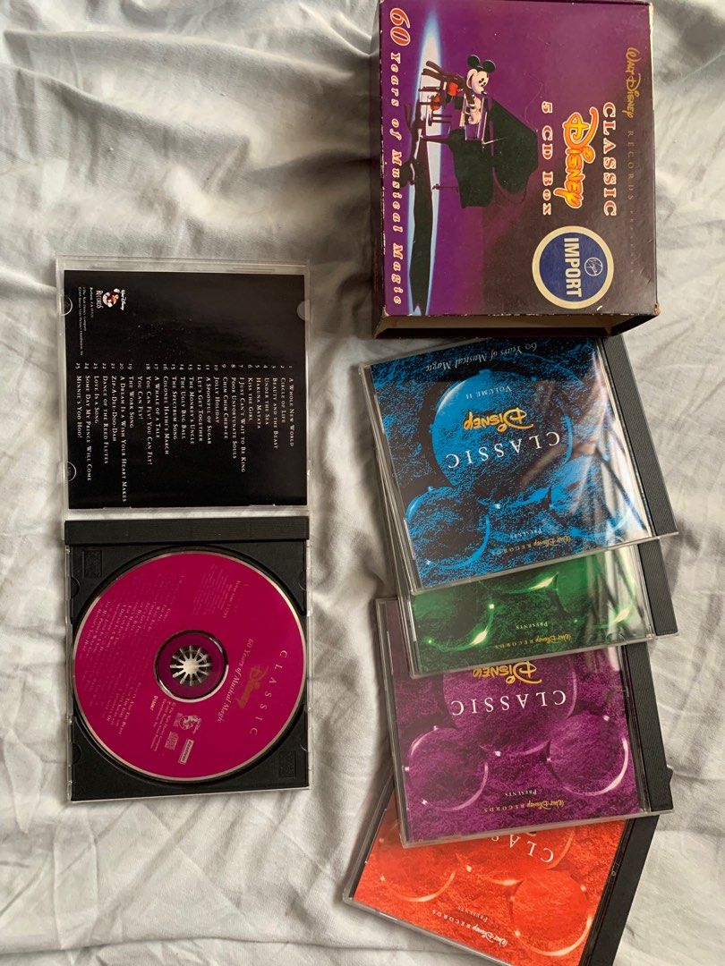 *RARE * Classic Disney 60 years of musical magic 5 CD Original, Hobbies ...