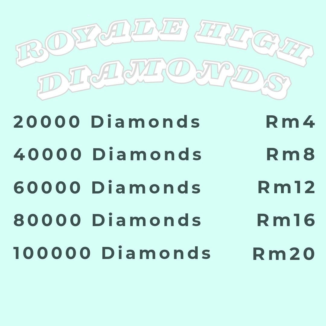 Royale High Diamonds 20K - 100K, Video Gaming, Gaming Accessories, In ...
