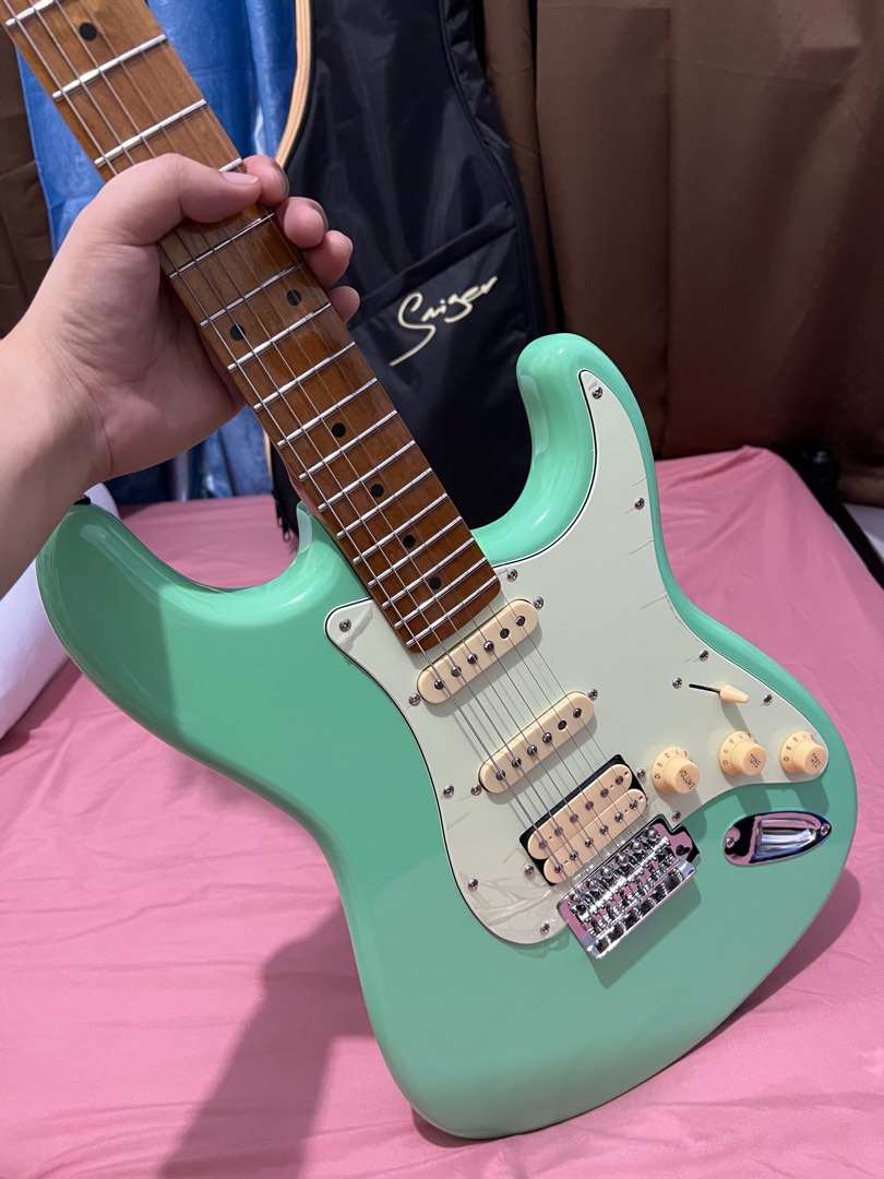 Smiger LG-2 PRO Stratocaster HSS (Surf Green), Hobbies & Toys, Music ...