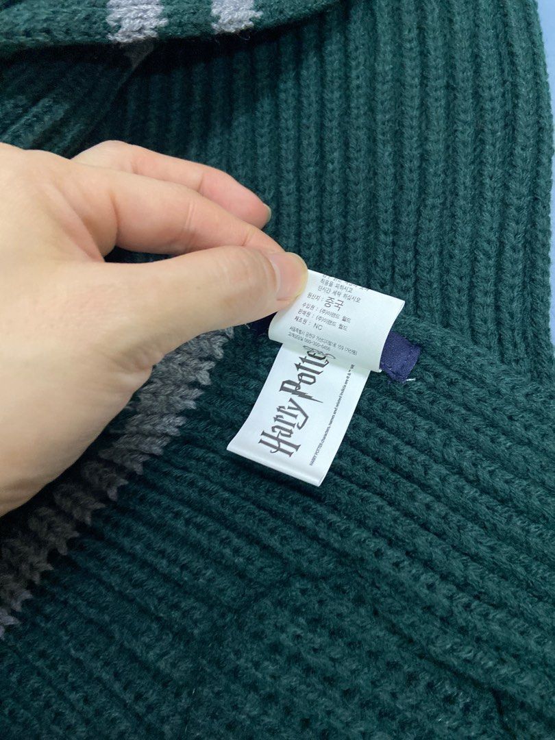 SPAO x Harry Potter - Hogwarts House Color Stripe Scarf - Slytherin ...