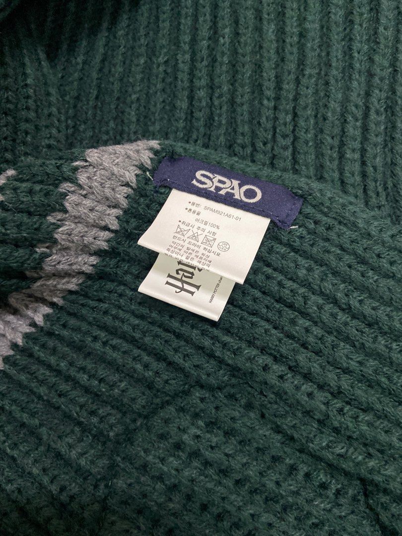 SPAO x Harry Potter - Hogwarts House Color Stripe Scarf - Slytherin ...