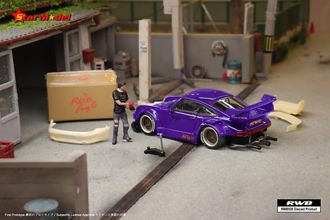 STAR MODEL RWB 930 GT Wing Gloss Purple X MINI GT, Hobbies & Toys, Toys ...