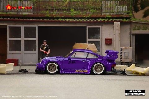 STAR MODEL RWB 930 GT Wing Gloss Purple X MINI GT, Hobbies & Toys, Toys ...