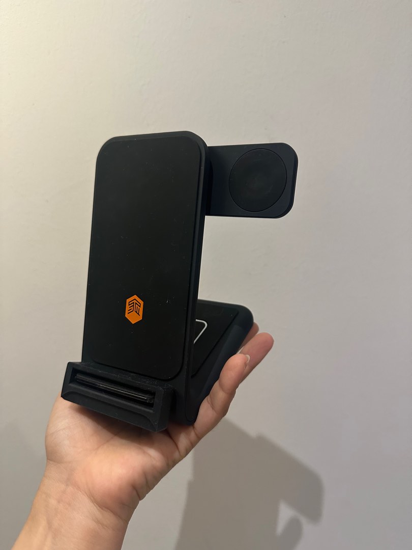 STM ChargeTree Swing 3 in 1 Wireless Charging Station (Black), Mobile ...