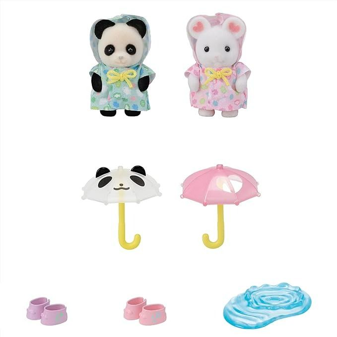 Sylvanian Families Friendship Baby Set Cat Rabbit Panda Mouse Squirrel ...