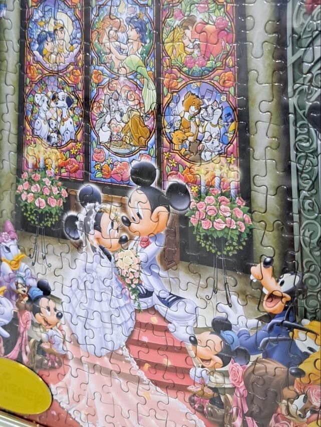 TENYO Jigsaw Disney Puzzle Mickey and Minnie Mouse Wedding in Tenyo ...