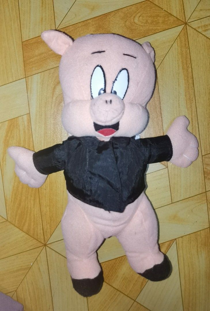 Vintage Looney Toons Porky Pig Flush, Hobbies & Toys, Collectibles ...