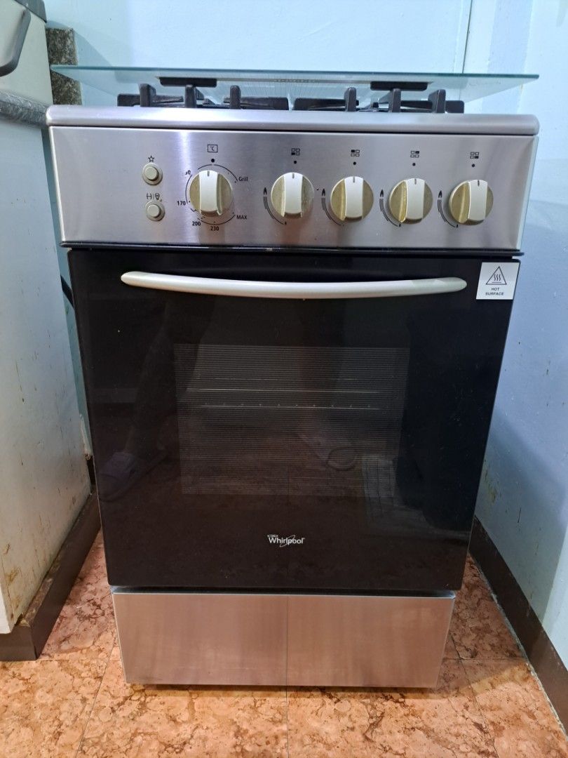 Whirlpool Cooking Range 4 Gas Burner, TV & Home Appliances, Kitchen ...
