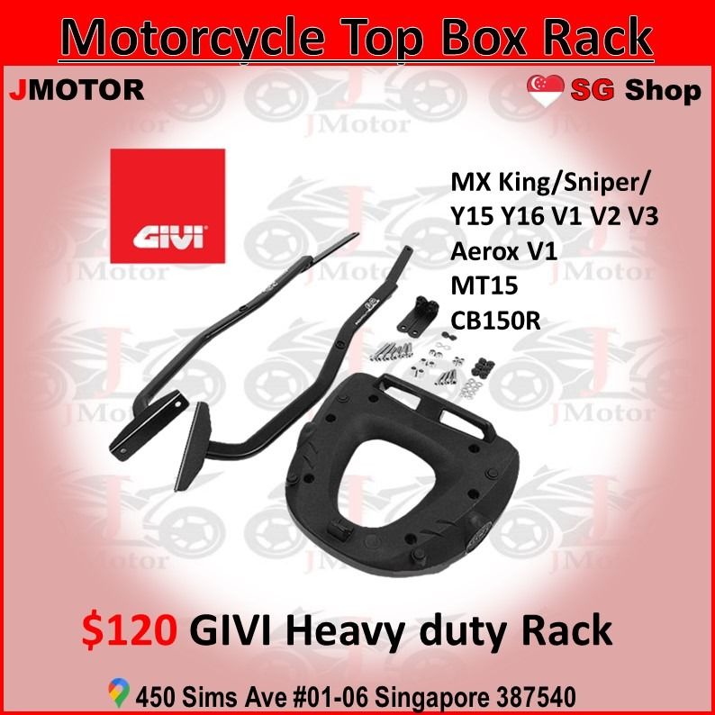 xmax short rack xmax v3 short rack v1 v2 v3, Motorcycles, Motorcycle ...