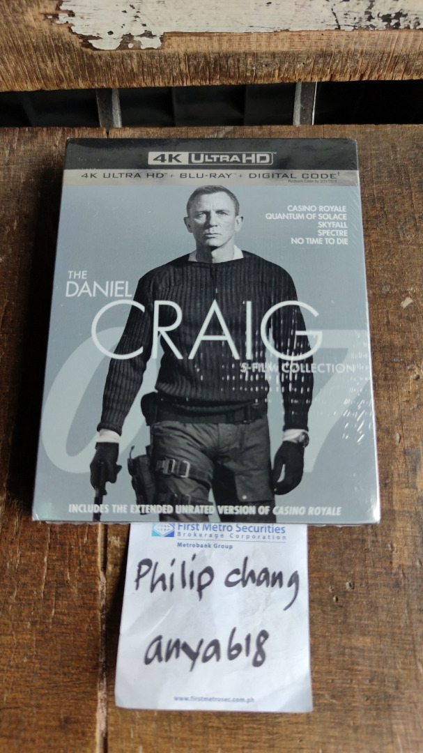 007: The Daniel Craig 5-Film Collection (4K Ultra HD + Blu-ray ...