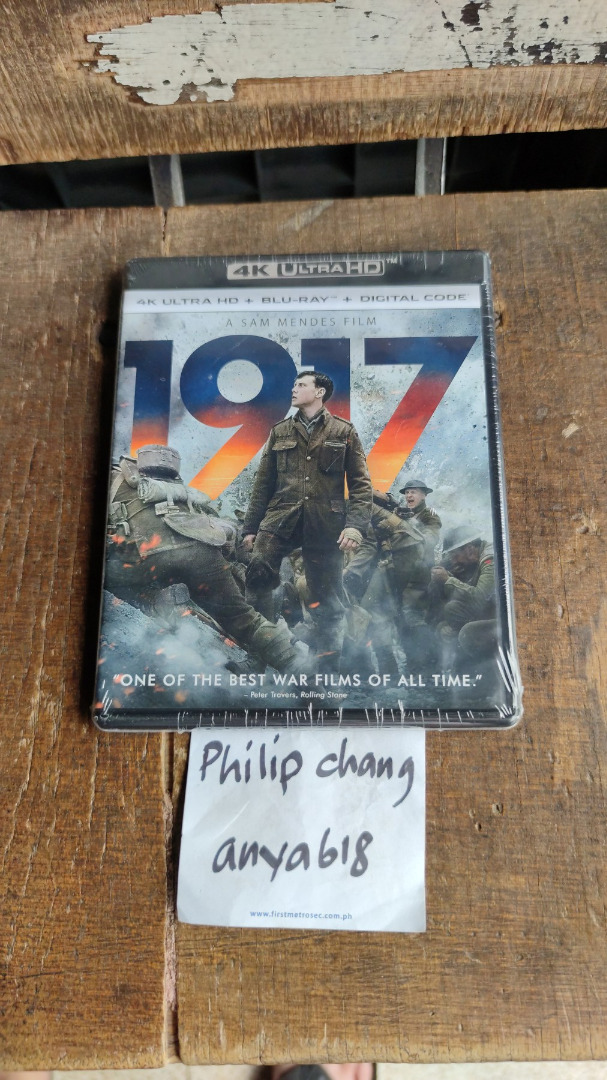 1917 (4K Ultra HD + Blu-ray + Digital HD), Hobbies & Toys, Music & Media, CDs & DVDs on Carousell