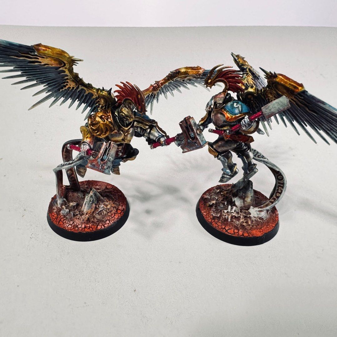 2 nicely painted blue Warhammer Games Workshop Stormcast Eternals ...