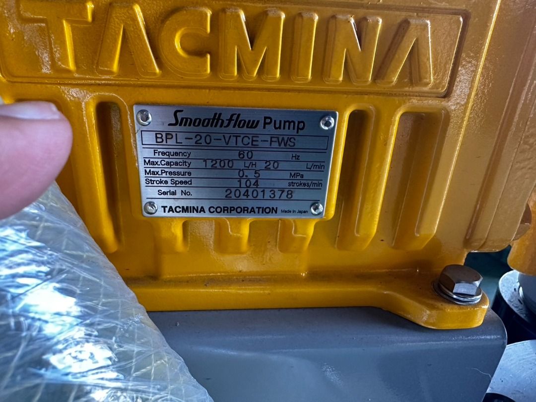 日本外匯 未使用過 tacmina 加藥機 定量泵浦 無脈動pump Smoothflow pump, 哩哩扣扣, 其他在旋轉拍賣