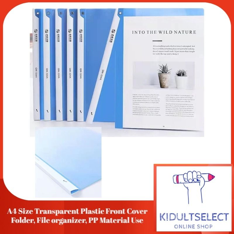 A4 Size Folder/File Organizers Folder Blue Color with Transparent ...