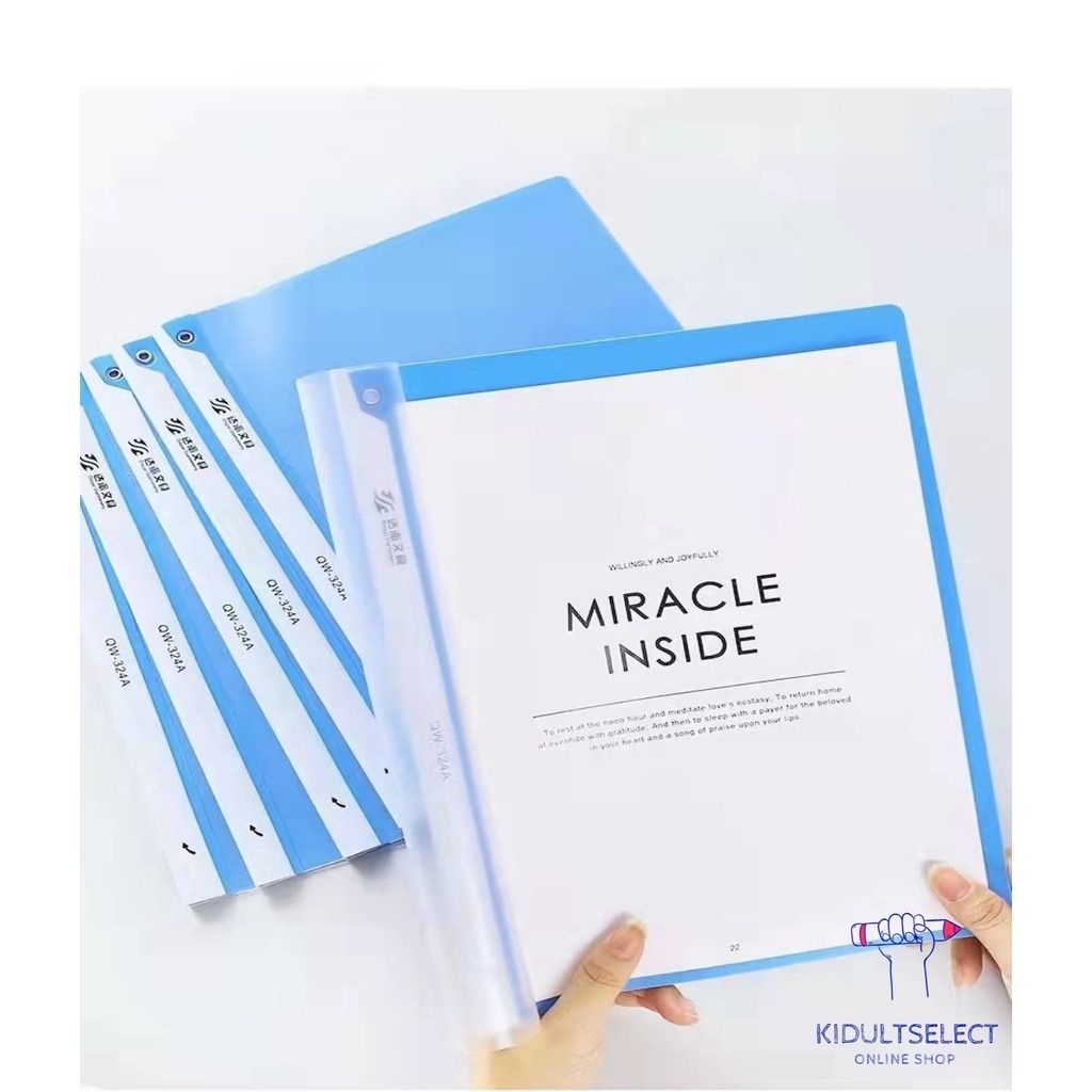 A4 Size Folder/File Organizers Folder Blue Color with Transparent ...