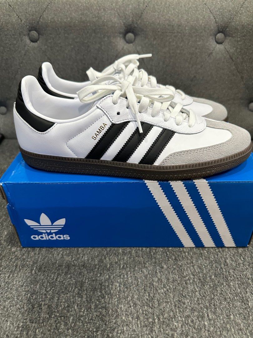Adidas Samba OG White, Men's Fashion, Footwear, Sneakers on Carousell