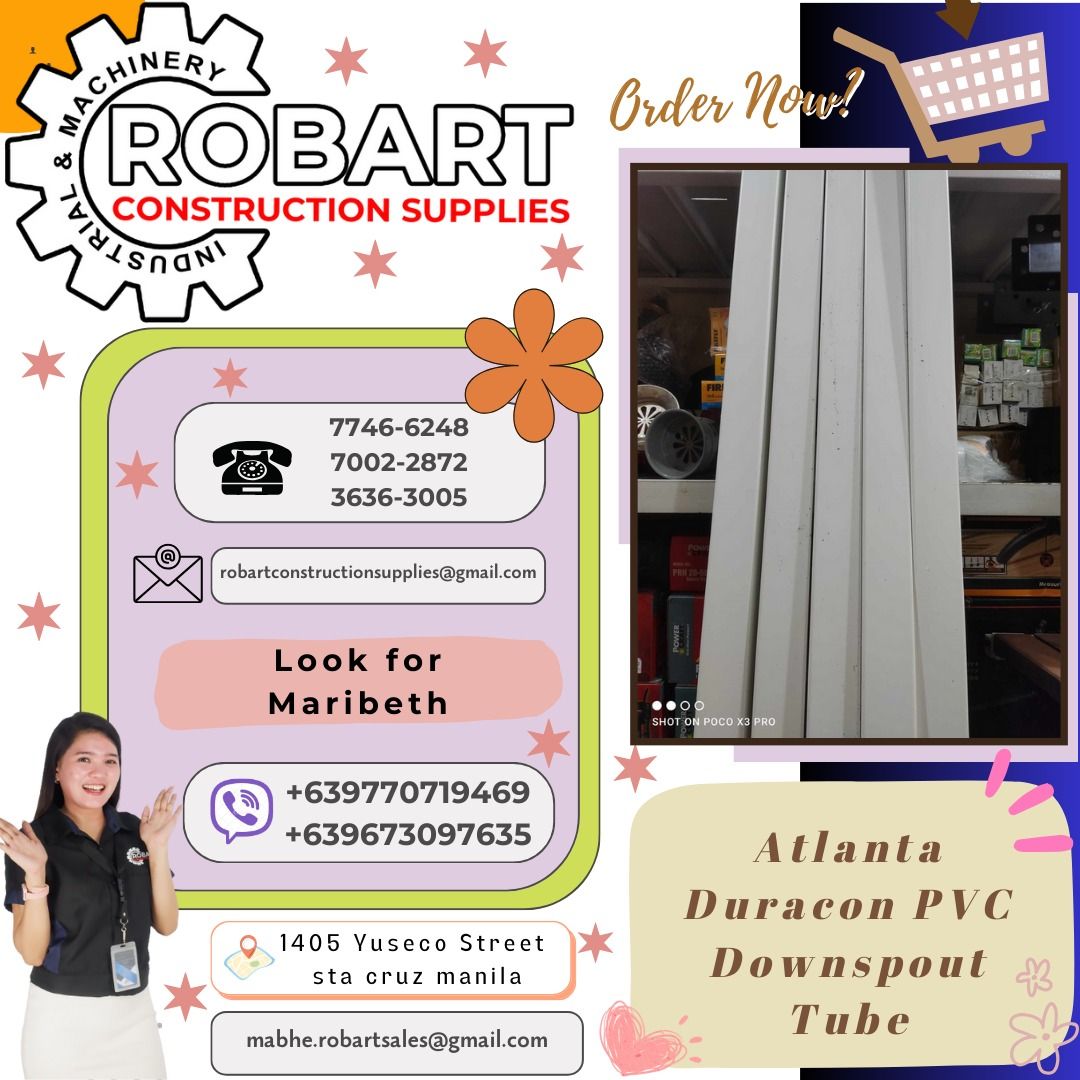 Atlanta Duracon PVC Downspout Tube, Commercial & Industrial ...