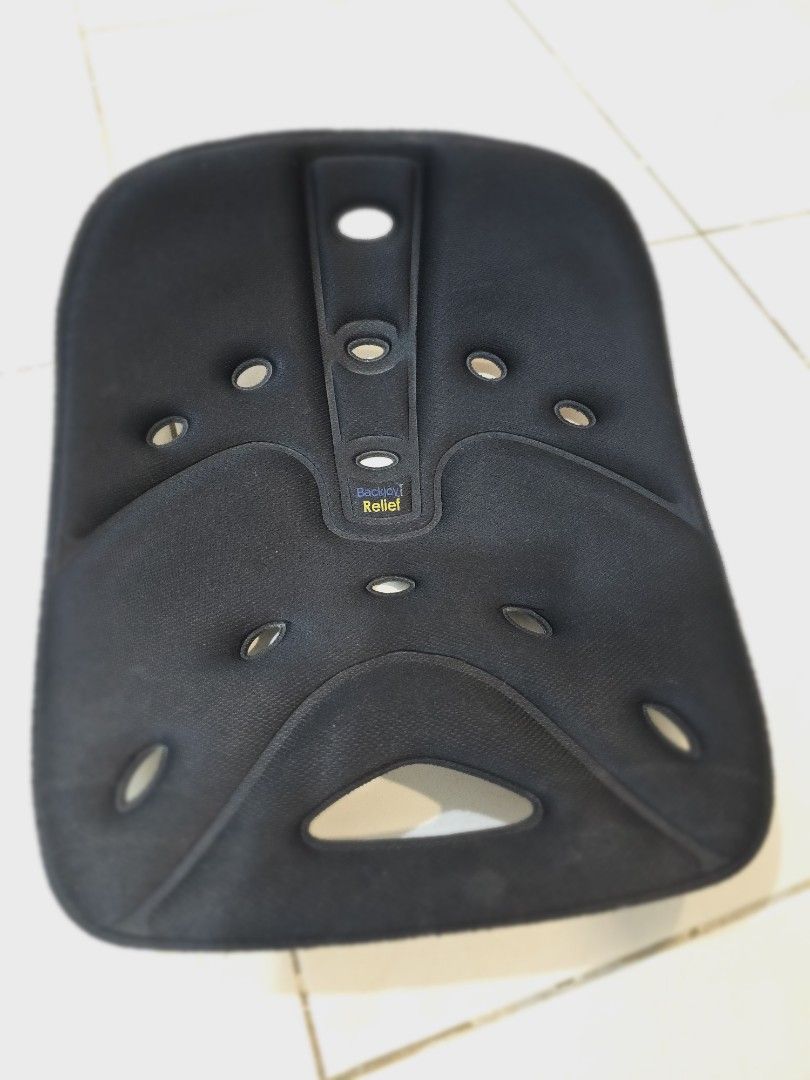 Backjoy Relief Posture Seat Support ( Help Back Pain, Spine, Lumbar), Health & Nutrition ...